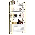 Amazon.com: YITAHOME Bookshelf and Bookcase with Storage Cabinet ...