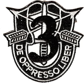 Amazon.com: 3rd Special Forces Group Crest Black 3 Patch: Clothing
