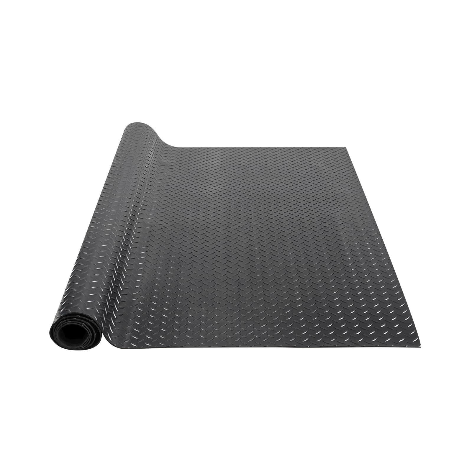 VEVOR Diamond-Plate Rubber Flooring Roll, 3 mm x 4 ft x 8 ft Floor Mat ...