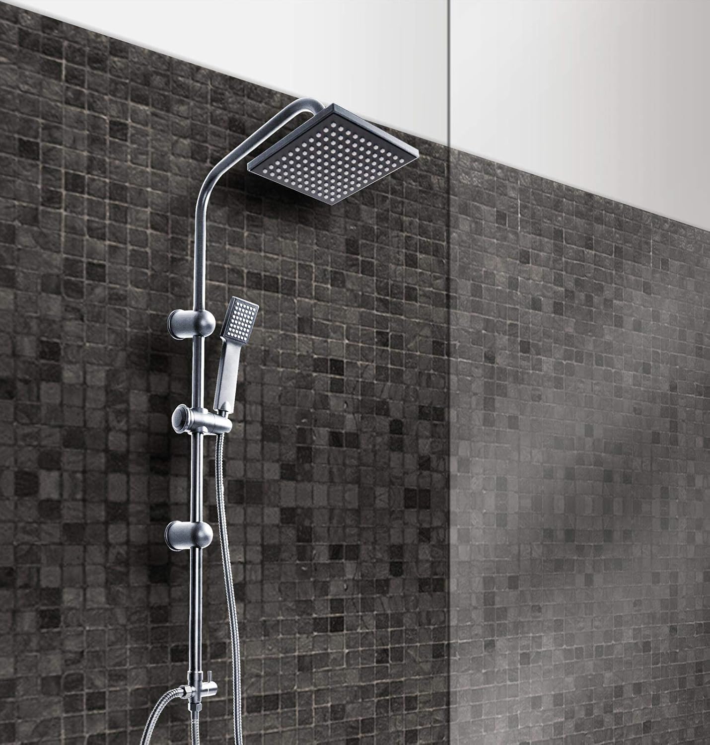 Grafner Regendusche im Set incl. Kopfbrause, Handbrause, Schlauch ...