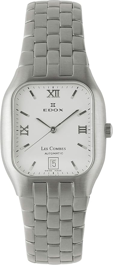 Reloj Edox Les Combes automático, Swiss Made Pulsera Rosa: Amazon.es ...