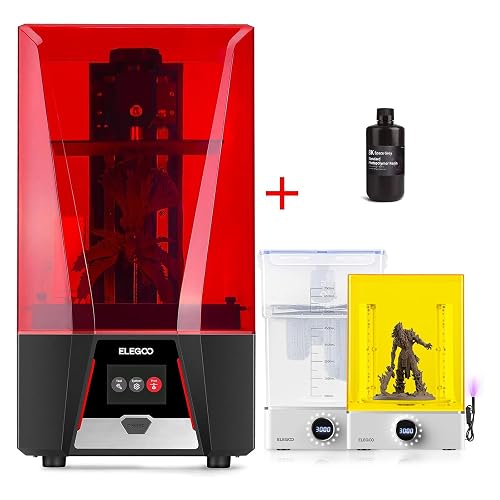 ELEGOO Saturn 2 8K Resin 3D Printer and ELEGOO Mercury XS Bundle ...