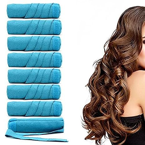 Night Time Hair Curlers Sleep Styler Heat-Free Rollers Without Damaging ...