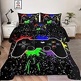 Amazon.com: lris Bedding Boys Gamer Comforter Sets Twin Size for Kids Bedding,5 Piece Bed in a ...
