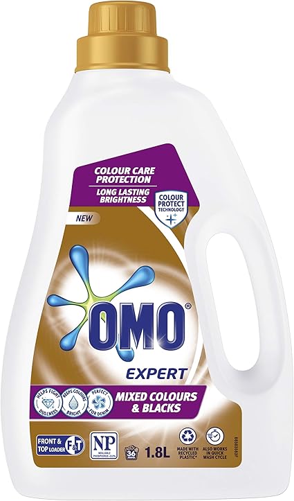 Omo Expert Laundry Liquid Detergent, Mixed Colour & Blacks, Colour ...