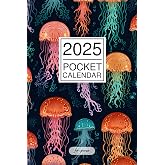 Pocket Calendar 2025 for Purse: Small One Year Monthly Agenda (12 ...