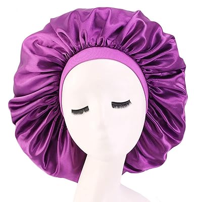 Buy SOYOMASS Extra Large Satin Bonnet for Women, Silk Like Jumbo Hair ...