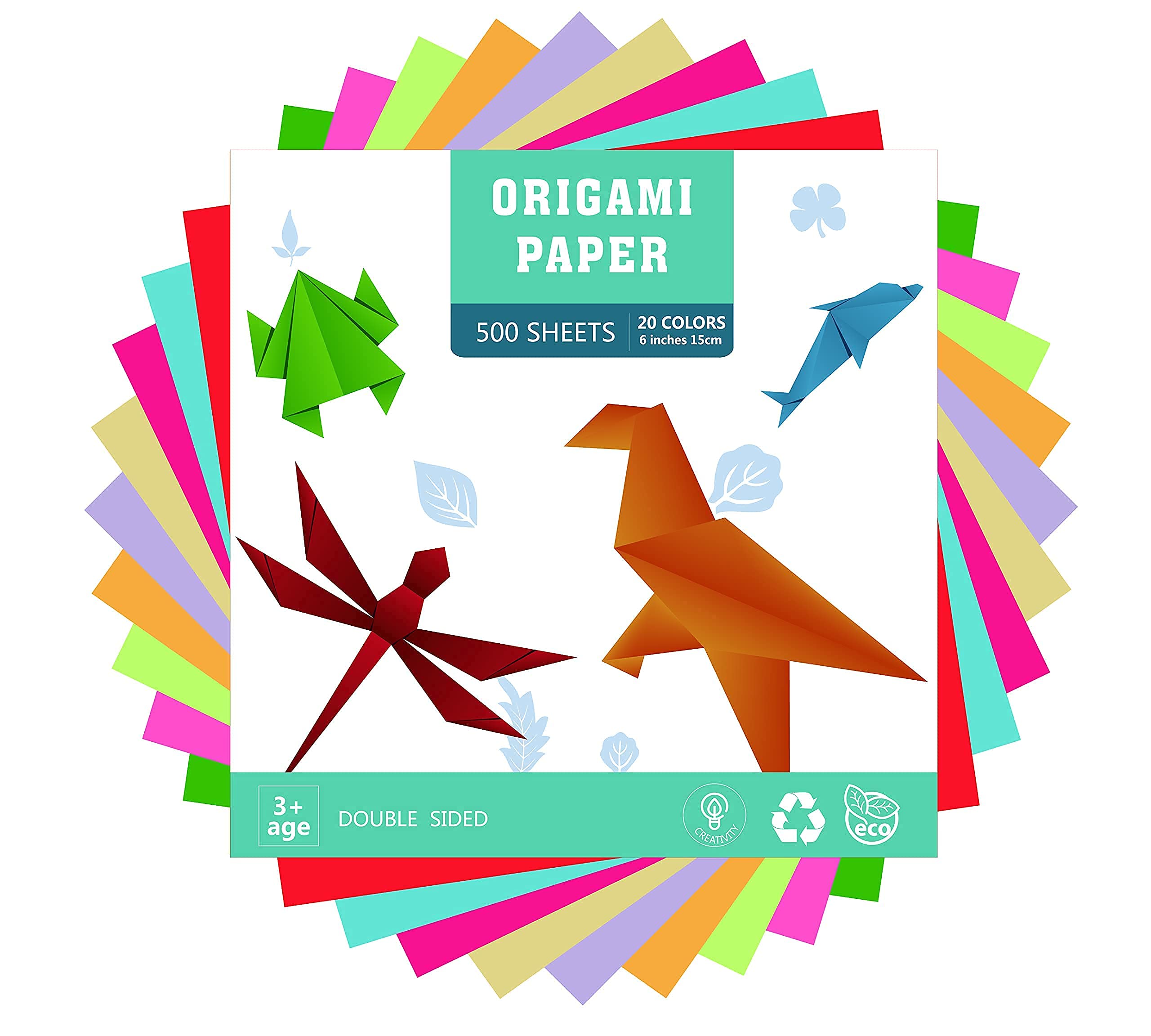 Mua Origami Paper Double Sided Color - 200 Sheets - 20 Colors - 6 Inch ...