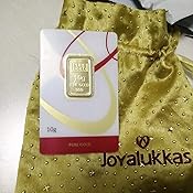 Buy Joyalukkas Assayer Certified 10 grams, 24k (999) Yellow Gold ...