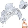 Amazon.com : Xiahium Net Plopping Cap For Drying Curly Hair With ...