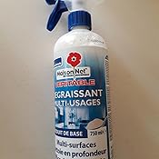 Maison Net Dégraissant au Bicarbonate Multi Usage 750 ml - Lot de 3 ...