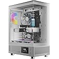 Amazon.com: GAMDIAS White ATX Mid Tower Computer Case with Tempered ...