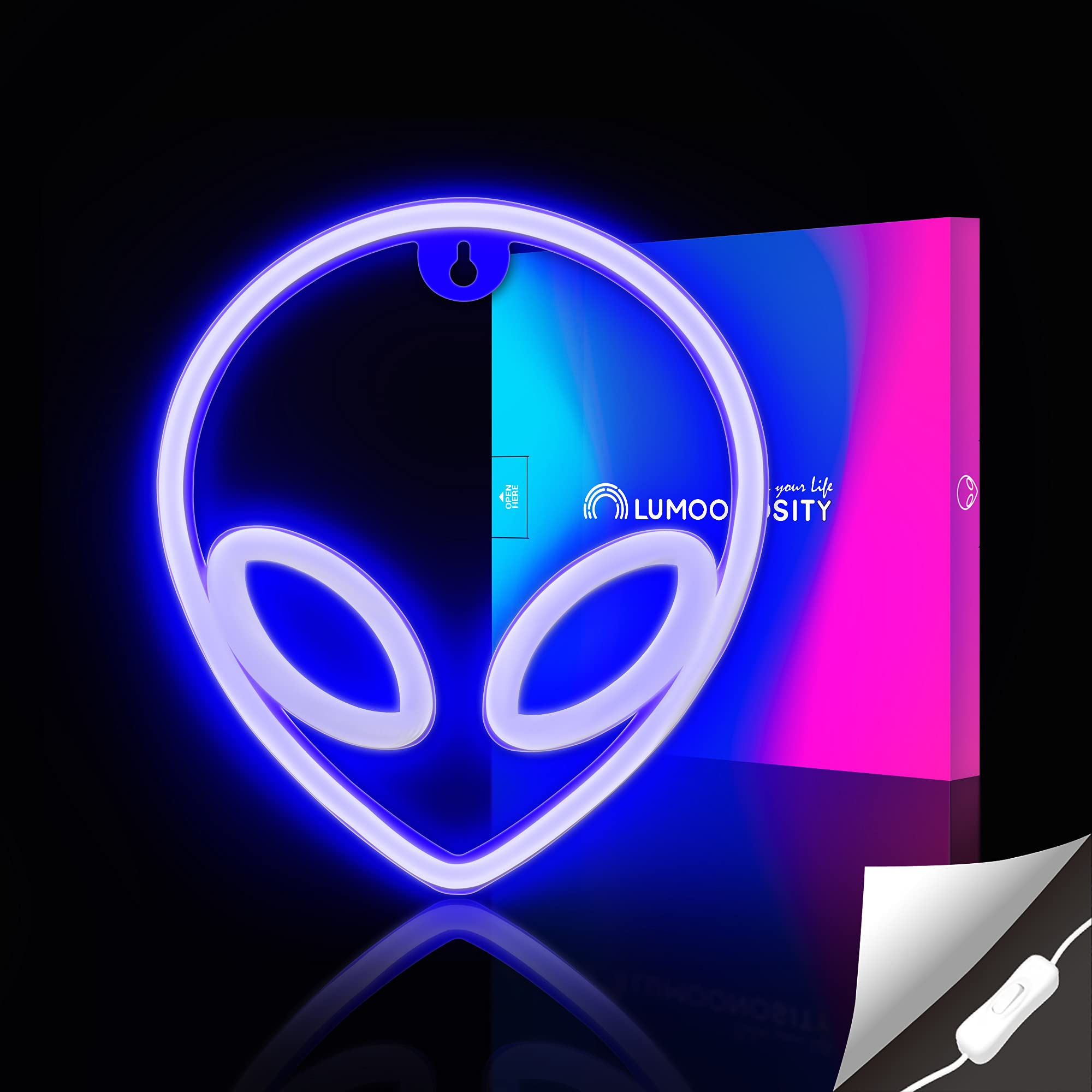 Mua Lumoonosity Alien Neon Sign, Blue Alien Decorations Neon Lights ...