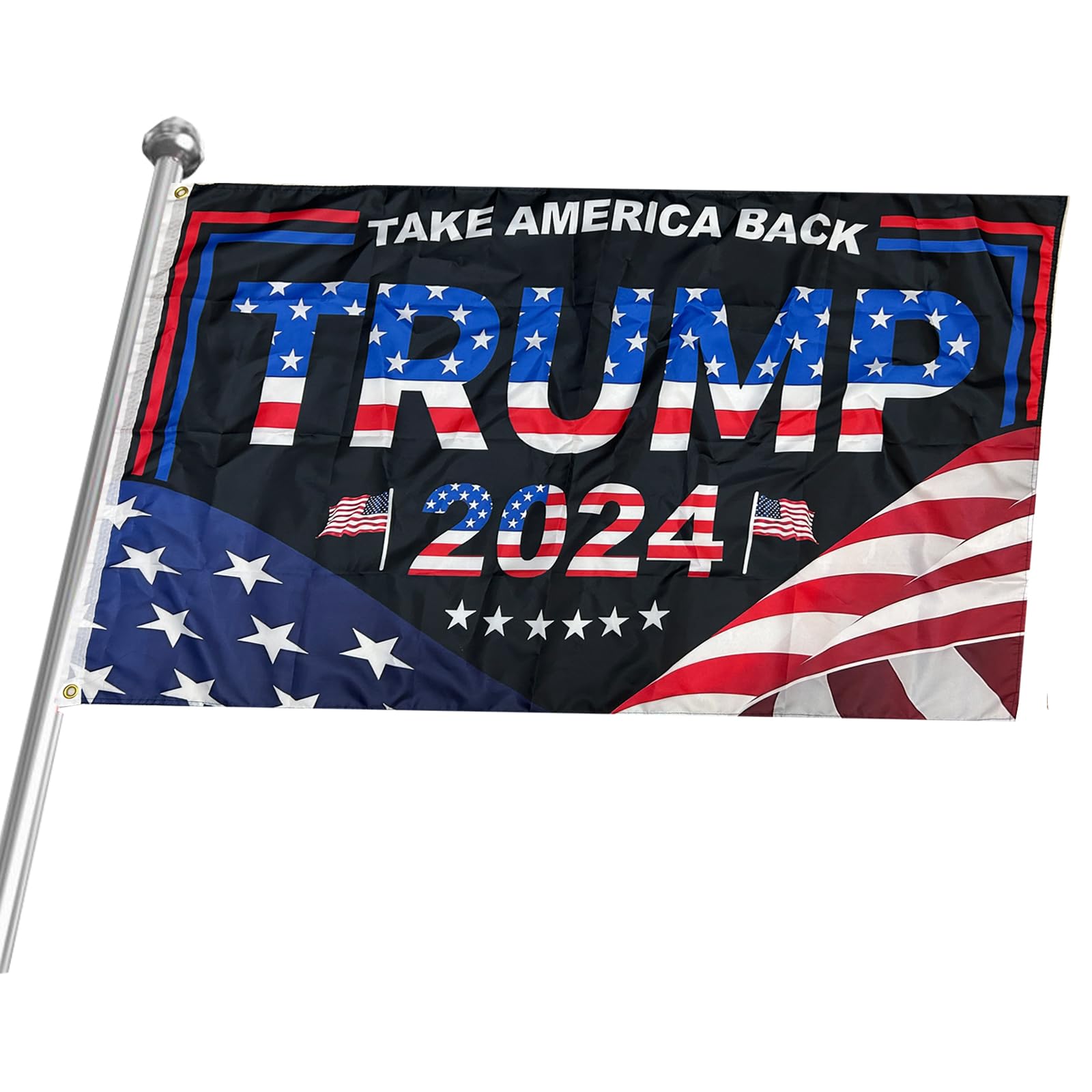 Trump 2024 Flag 3x5 Outdoor One Sided Trump Flags 2024 UV & Fade ...
