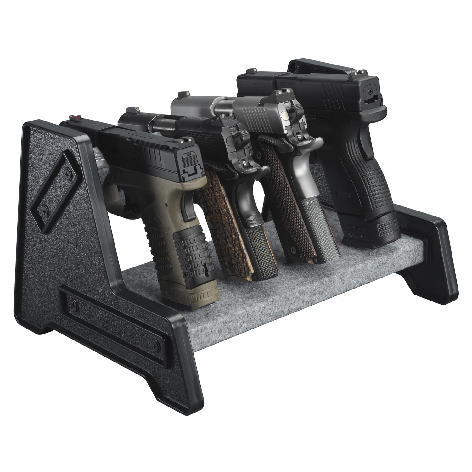 Mind and Action Pistol Rack, Deluxe Handgun Rack Stand,Pistol Display ...