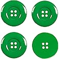 Amazon.com: YAKA 50pcs 4 Holes Round Sewing Resin Buttons1.5inch/38mm in Bulk for Environmental ...