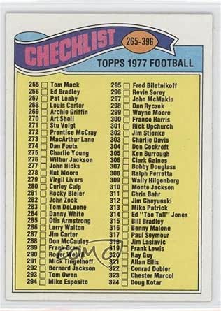 Amazon.com: Checklist (Football Card) 1977 Topps - [Base] #332 ...