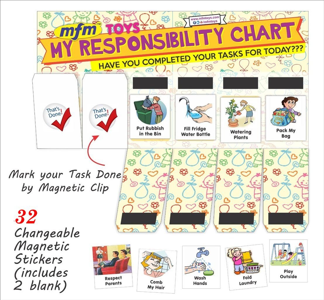 Buy MFM Toys My Responsibility Chart Online at Low Prices in India ...