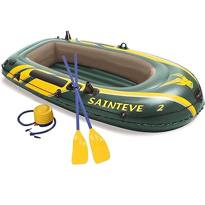 Buy Inflatable Boat Set for Adults - Inflatable Fishing Boat,2 Person ...