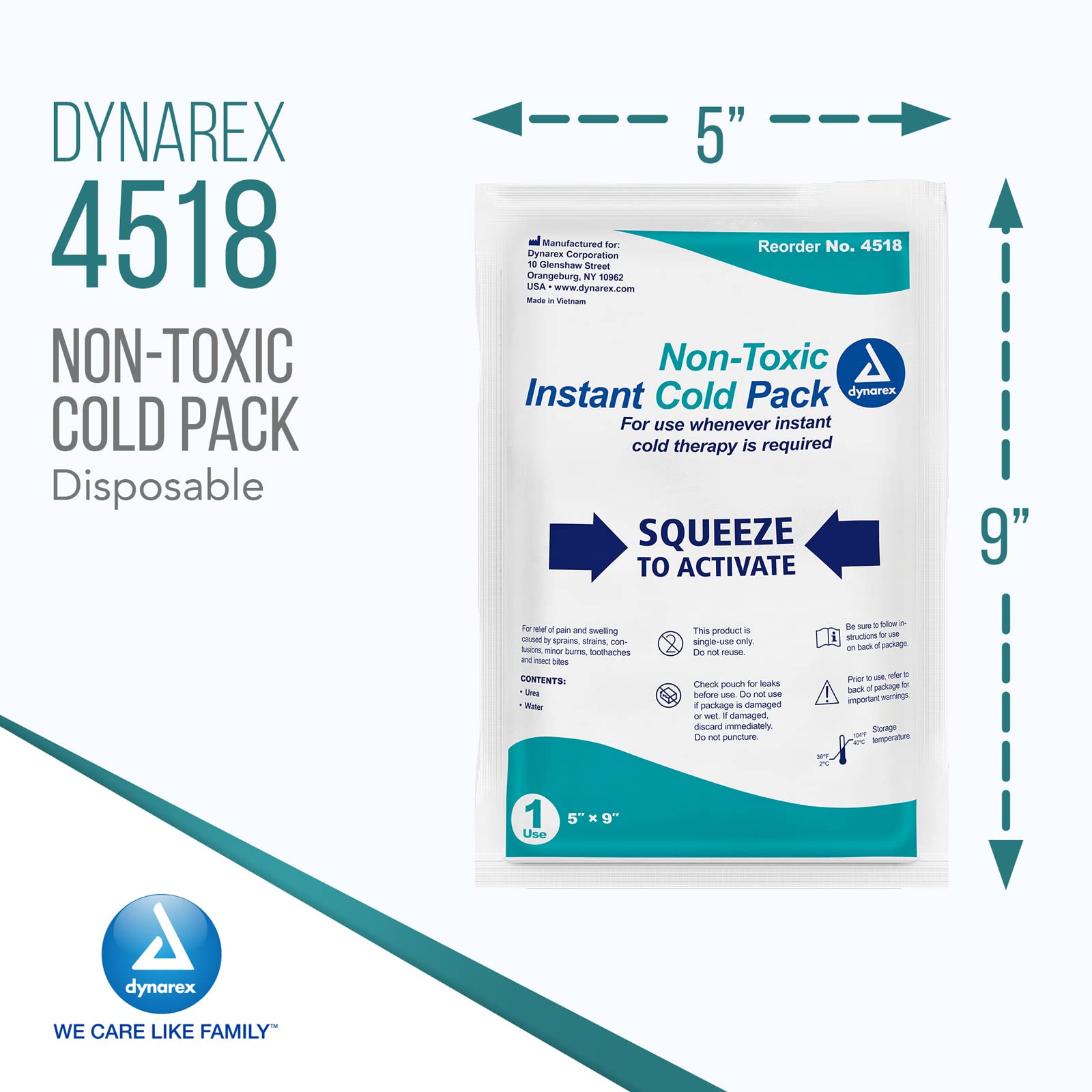 Mua Dynarex 4518 Instant Cold Pack with Urea, 5"x9", Pack of 24 trên ...