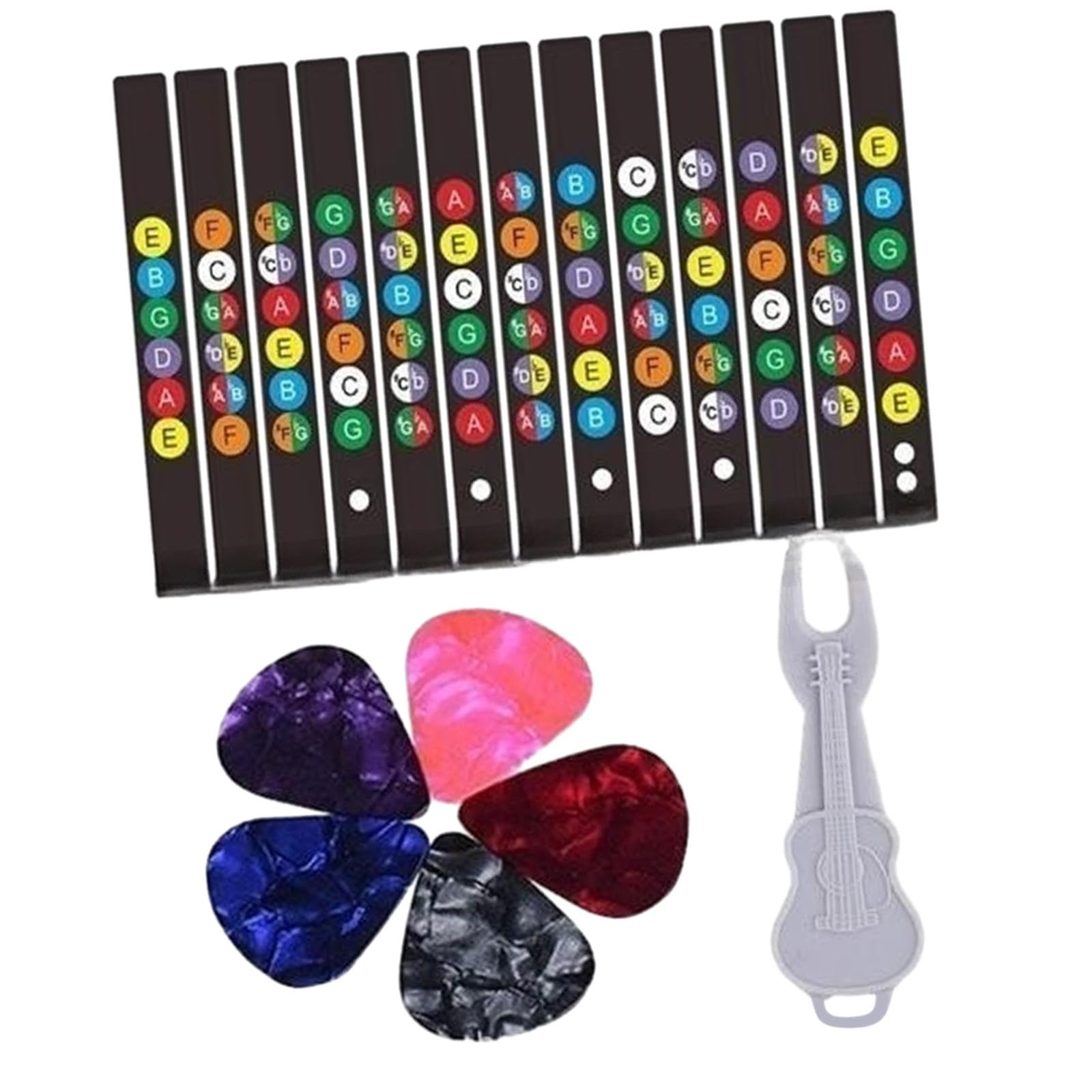 Mua Harilla Kin Guitar Fingerboard Stickers, Color-coded Music Note ...