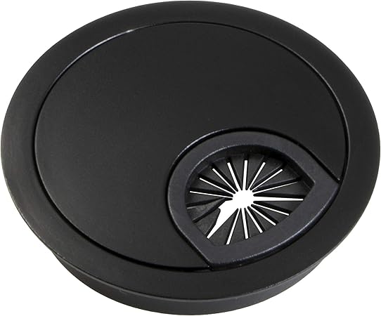 Furniture Cable Pass/Cable Guide for Push Ø 60 mm Matt Steel Desk Cable ...