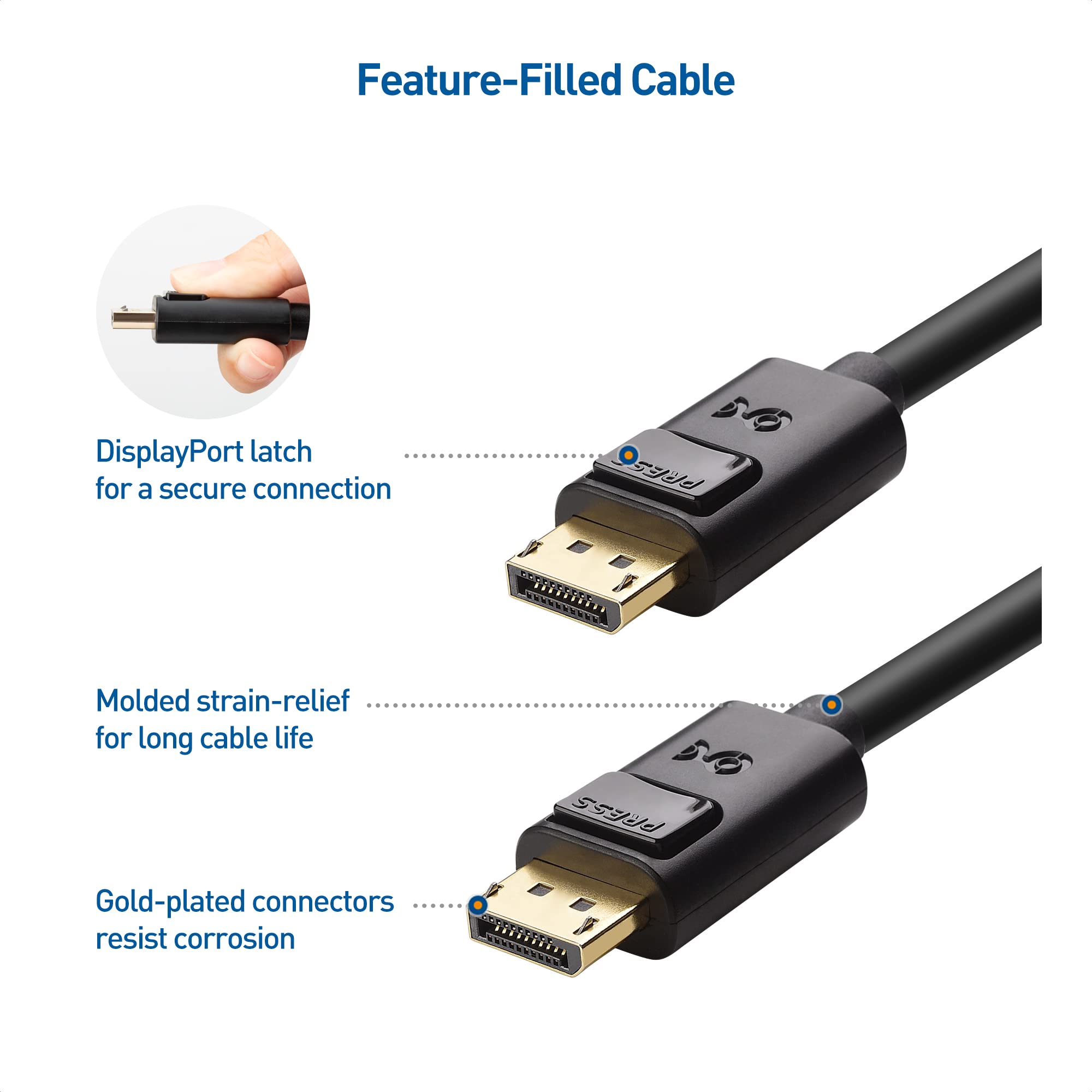 Mua Cable Matters 4K DisplayPort to DisplayPort Cable, Computer Monitor ...
