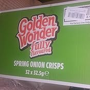 Golden Wonder Spring Onion Crisps 32 x 32.5g: Amazon.co.uk: Grocery