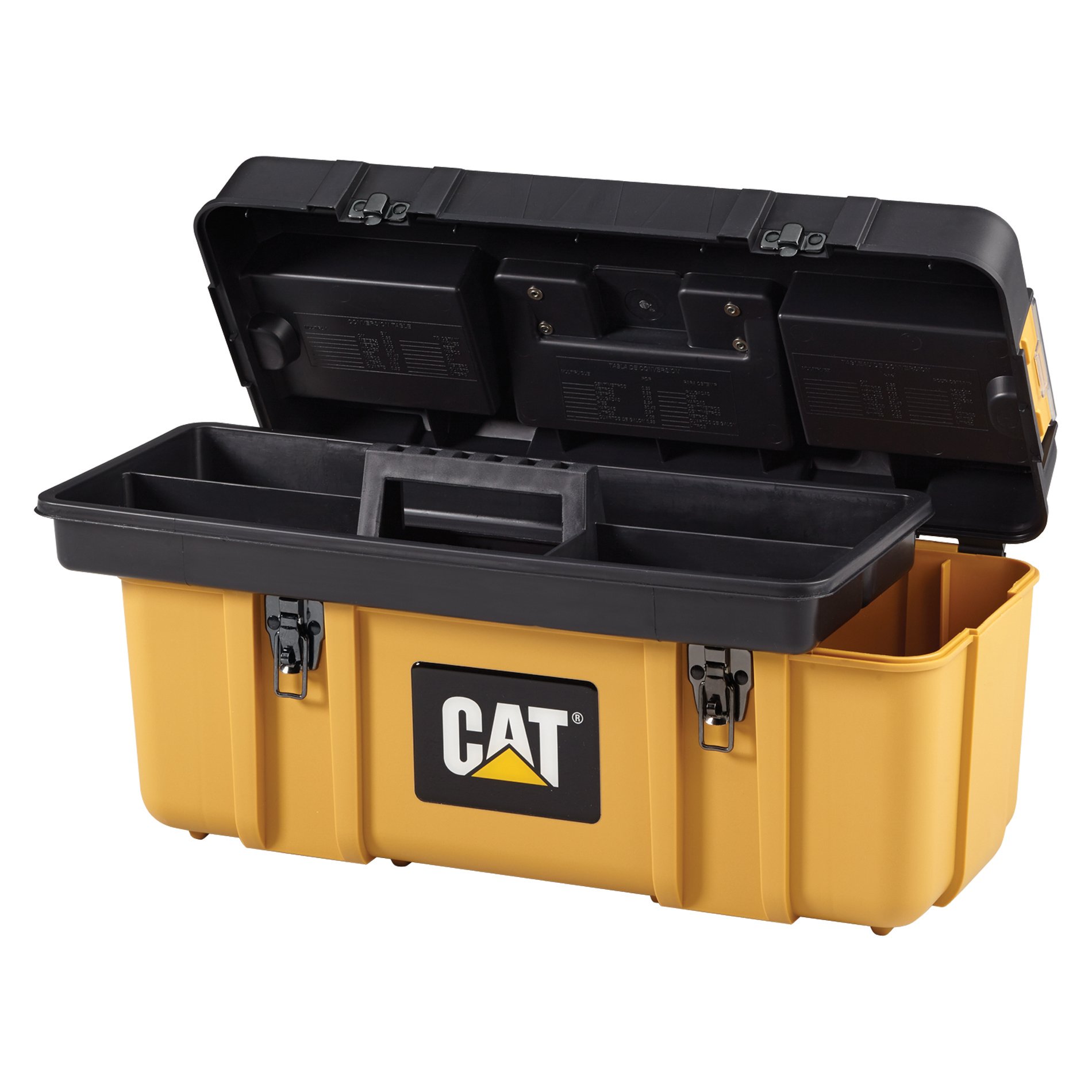 Cat Premium Plastic Portable Tool Box With Lid Organization And ...