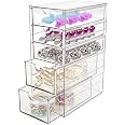 Amazon.com: YAYODS Clear Plastic Hair Accessory Storage Organizer, 5 ...