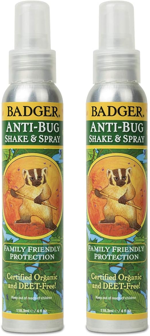Amazon.com: Badger - Anti-Bug Shake & Spray, DEET-Free Natural Bug ...