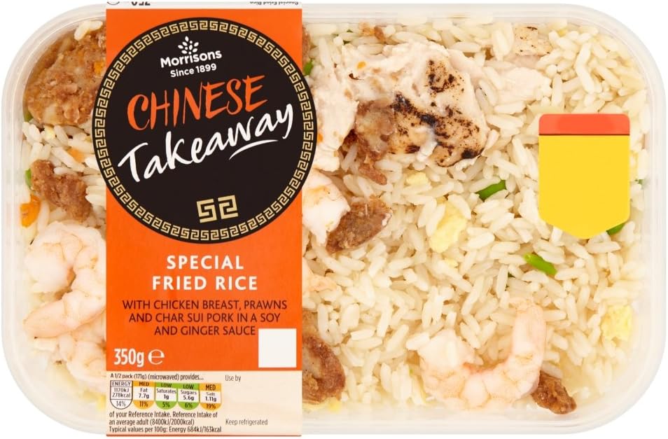 Morrisons Special Fried Rice Takeaway, 350g: Amazon.co.uk: Grocery