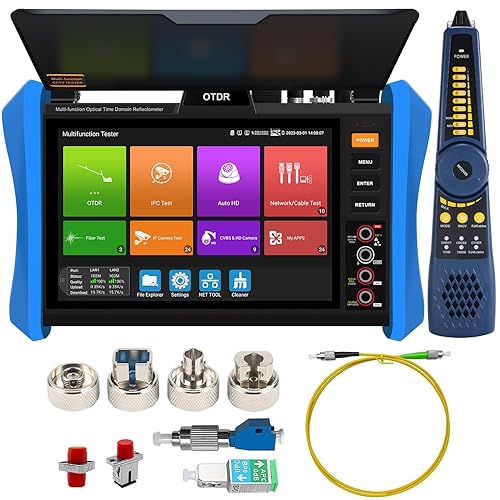 OTDR Fiber Test, WANLUTECH OTDR CCTV Tester 1310/1550nm OPM LS VFL OLT ...