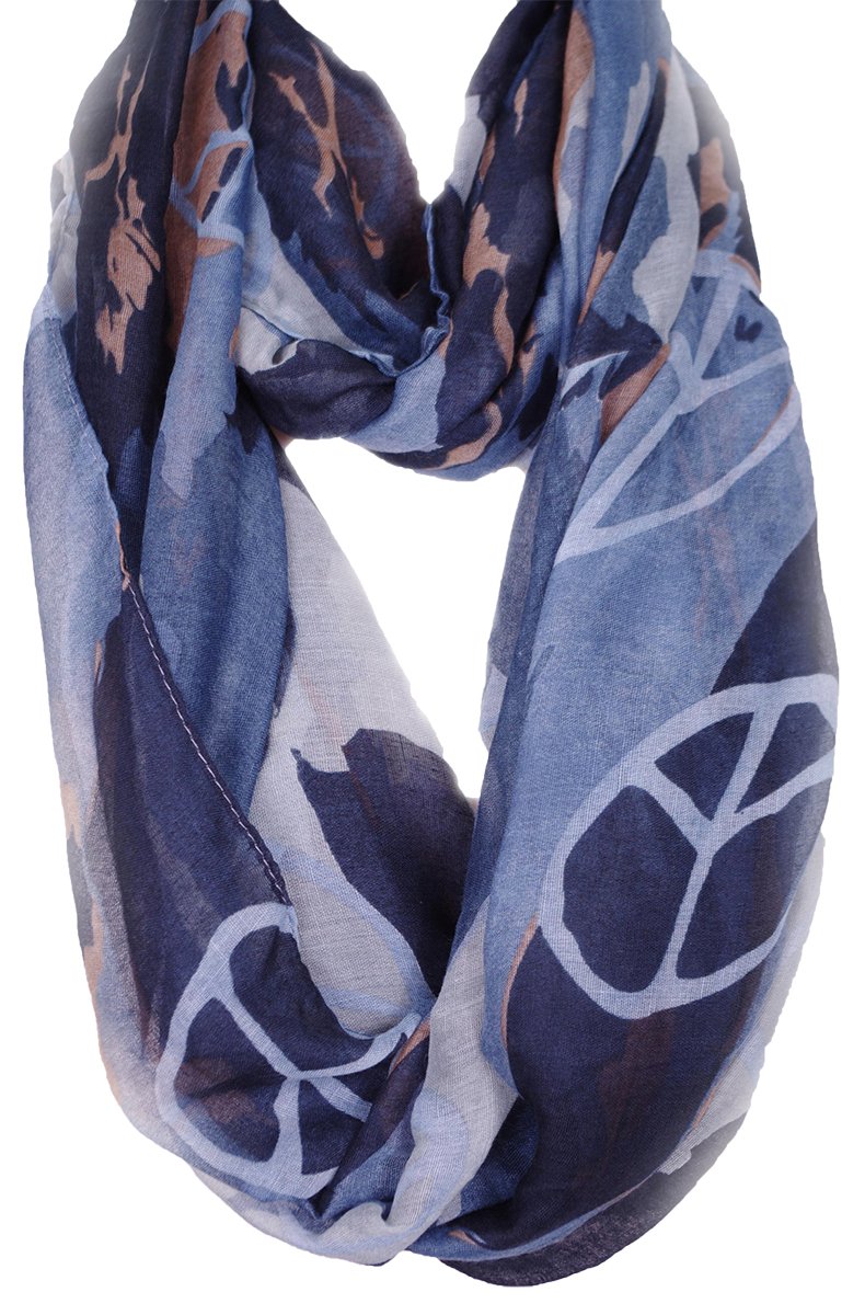 Camo Peace Sign Infinity Scarf | Buy Scarves and Wraps