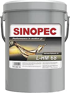 Amazon.com: Sinopec AW 68 Hydraulic Oil Fluid (ISO VG 68, SAE 20) - 5 ...