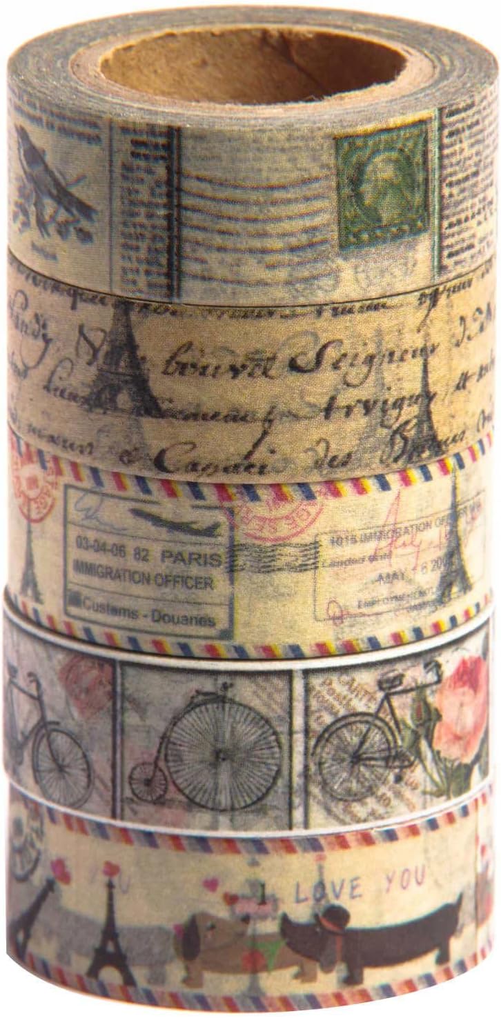 Amazon.com: Antique Vintage Washi Tape Set (Japanese Masking Tape) by ...