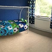 CHRISTOW Football Bed Frame Kids Soccer Goal Metal Post For Single ...