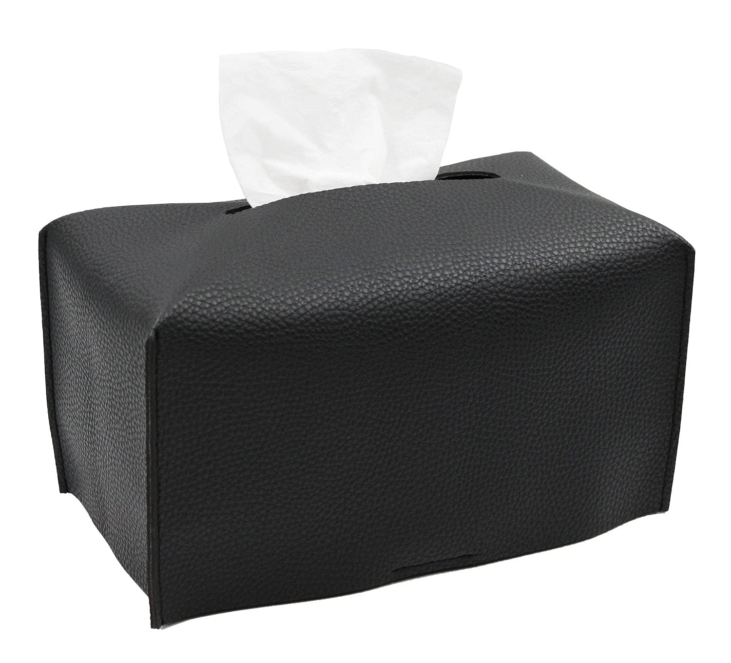 Livelab Tissue Box Cover, Modern Decorative PU Leather Rectangular ...