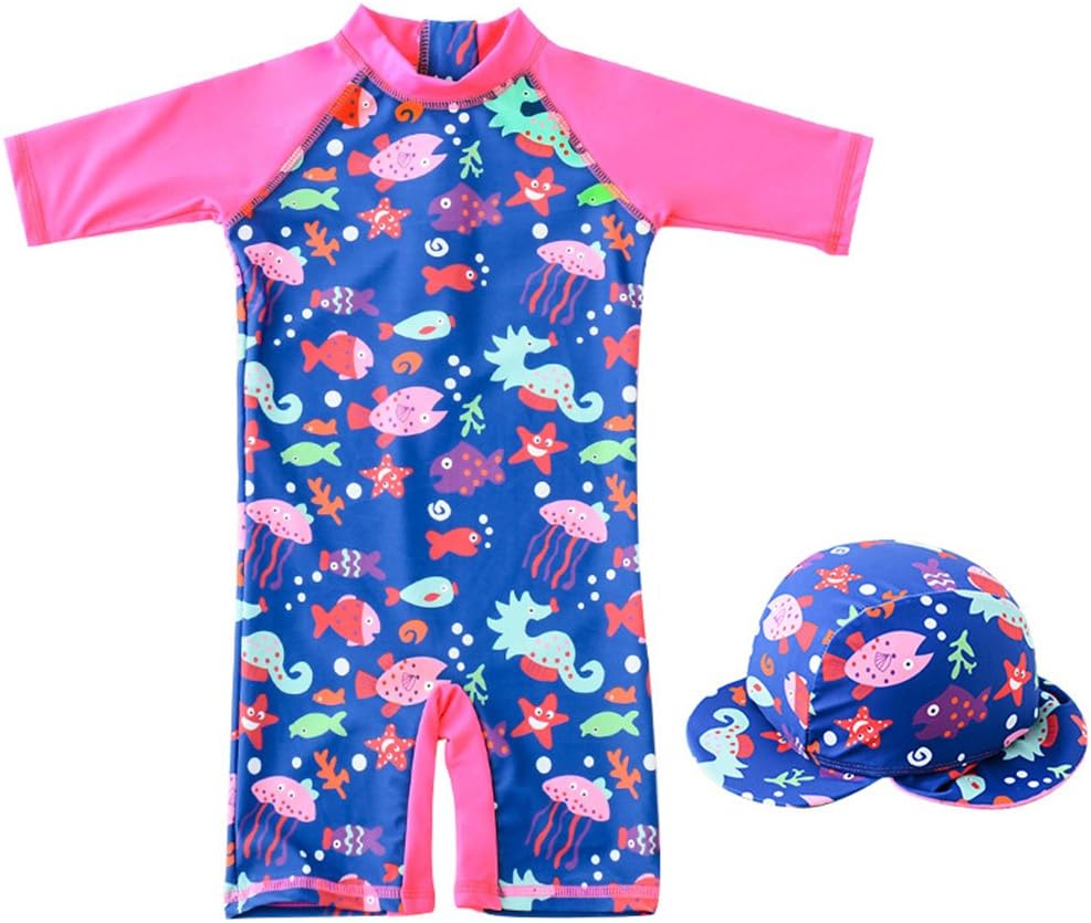 Kids Swimwear Girls Swimsuits Anti-UV Sun Safe Swimming Beach Costume ...
