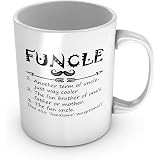 Amazon.com: Wampumtuk Uncle, Funcle Like A Dad 11 Ounces Funny Coffee ...