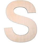 Amazon.com: 12 Inch Wooden Letter R, 1/4 Inch Thick Large Unfinished ...