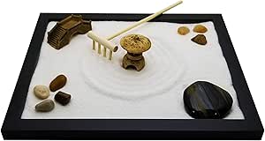 Amazon.com: Zen Sand Garden for Desk with Rake, Rocks and Figures ...