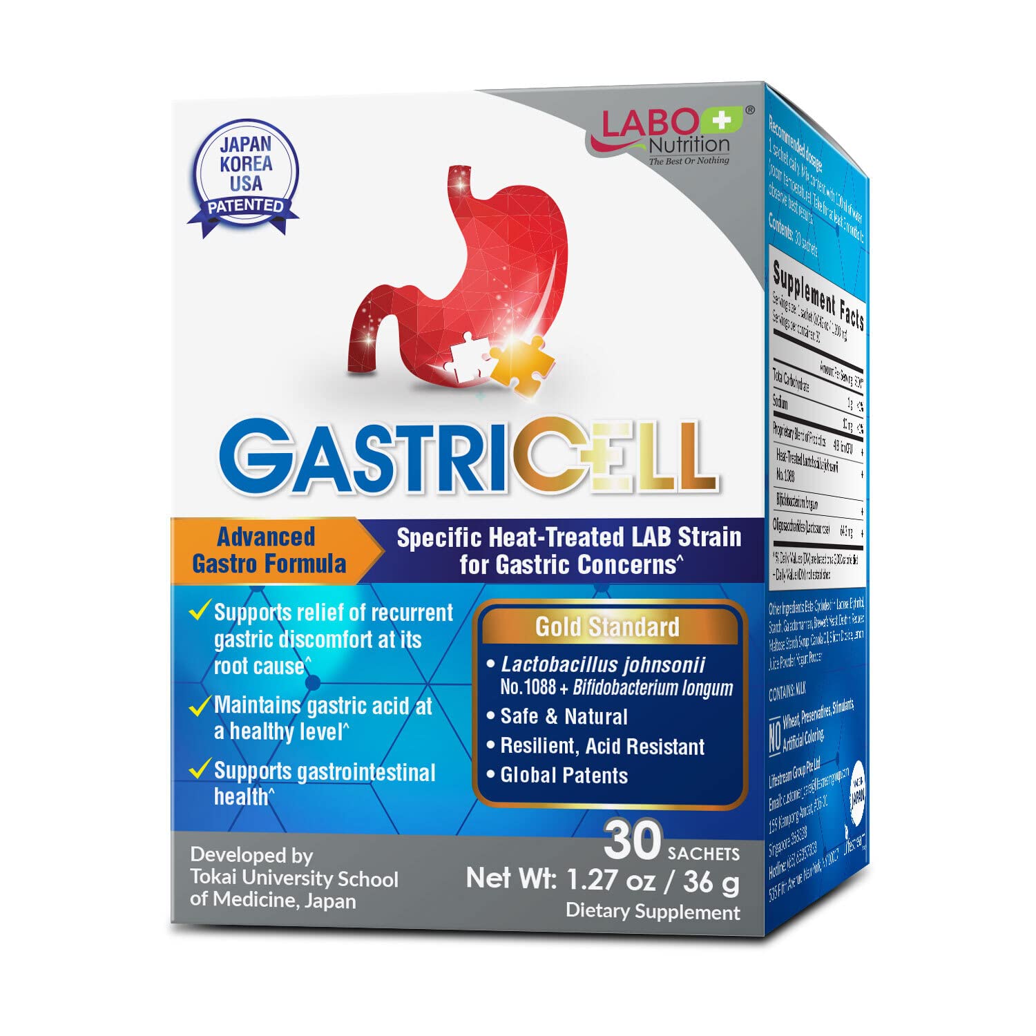 Mua GASTRICELL - Addresses H. Pylori, Acid Reflux, Heartburn - Natural ...