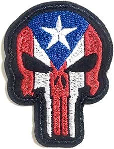 Amazon.com: Puerto Rico Flag Skull Style Boricua Puerto Rican Skull ...