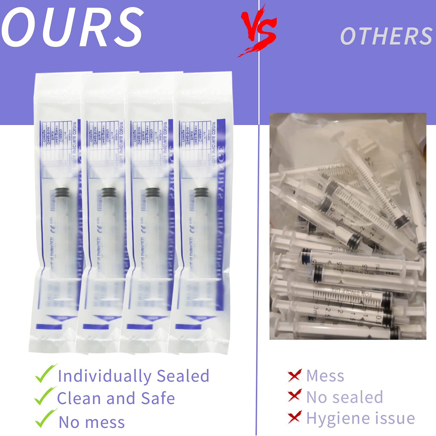 Mua 30 Pack 10ml/cc Plastic Syringe Small Syringe with Tip Cap ...