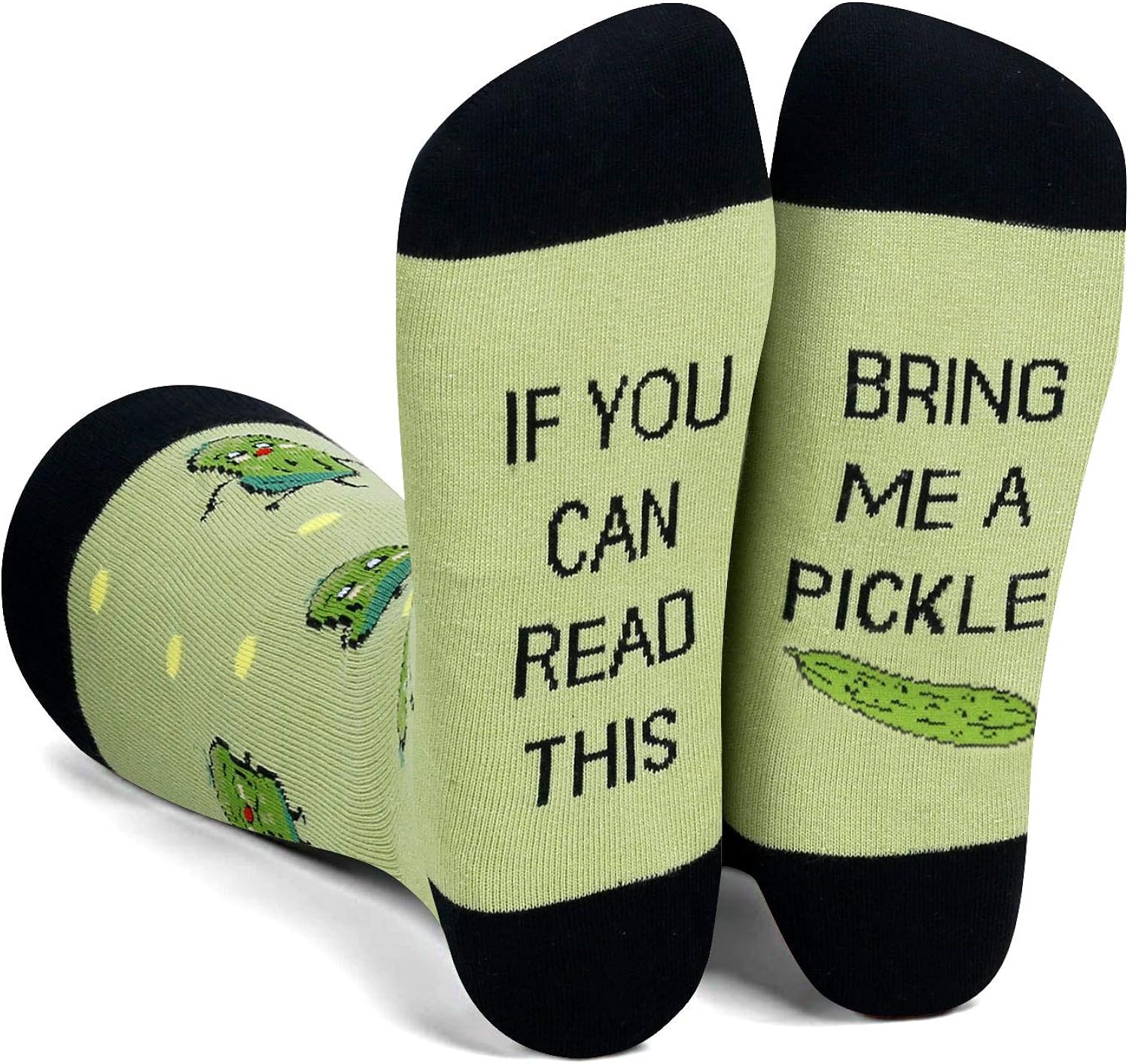 Amazon.com: Zmart If You Can Read This Bring Me Pickle Unisex Socks ...