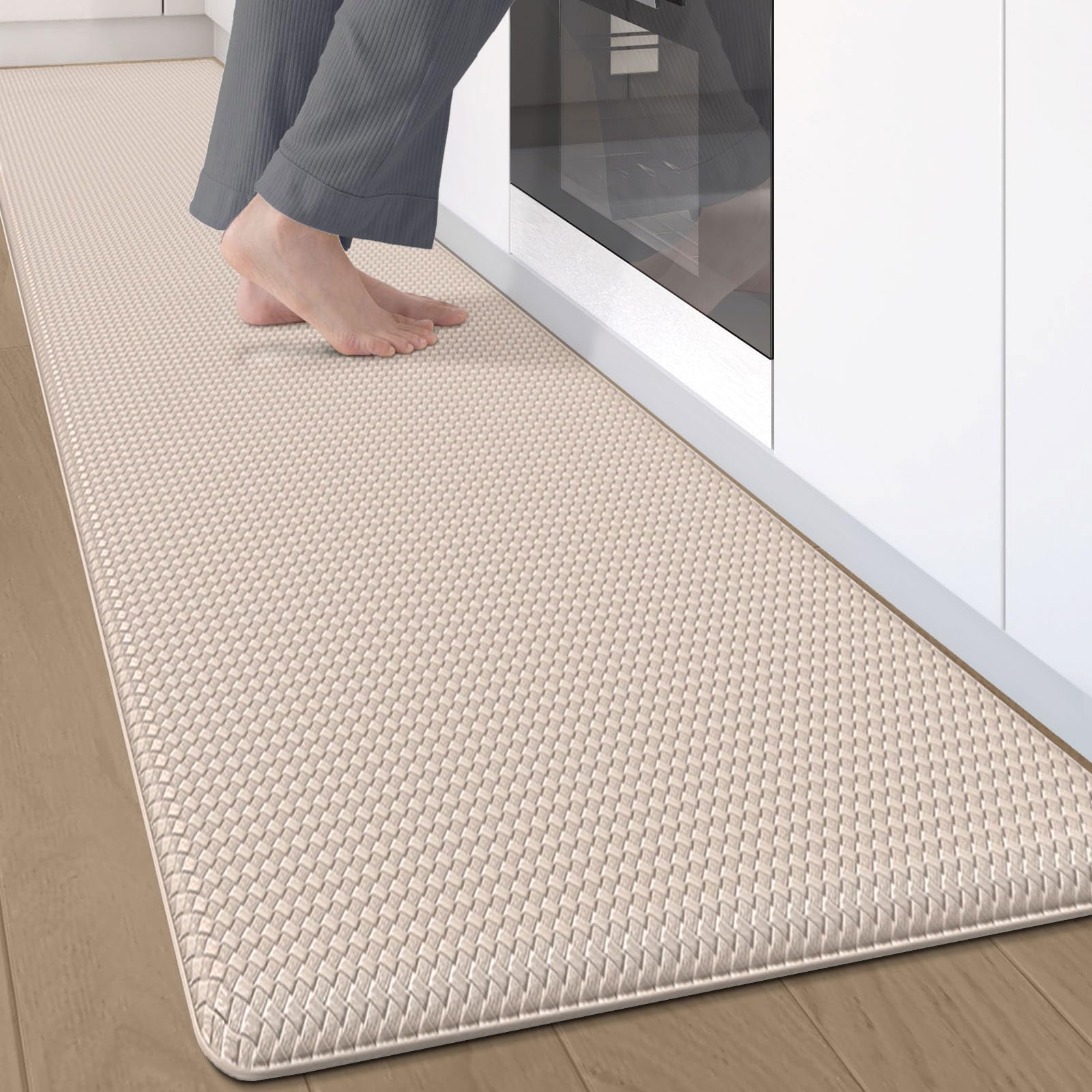 Oakeep Kitchen Mat Anti Fatigue Cushioned Mats for Floor Runner Rug 17 ...