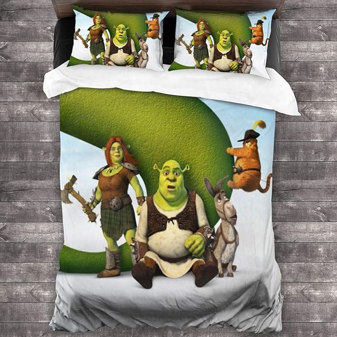 KANKANHAHA Shrek Forever After Bedding Super Soft Set Double Size ...
