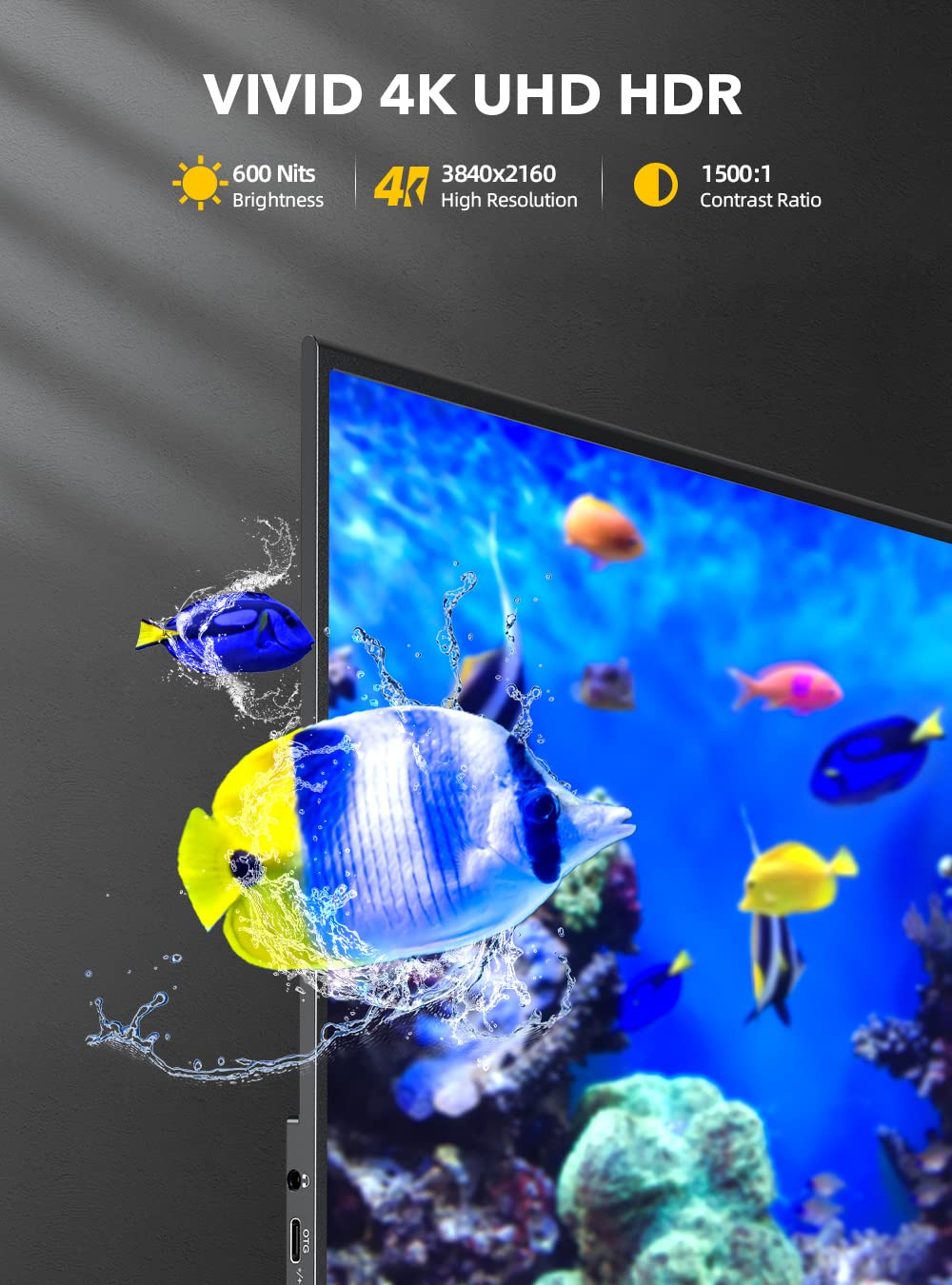 Mua UPERFECT True 4K Portable Monitor, 600 Nits Brightness 100% ...