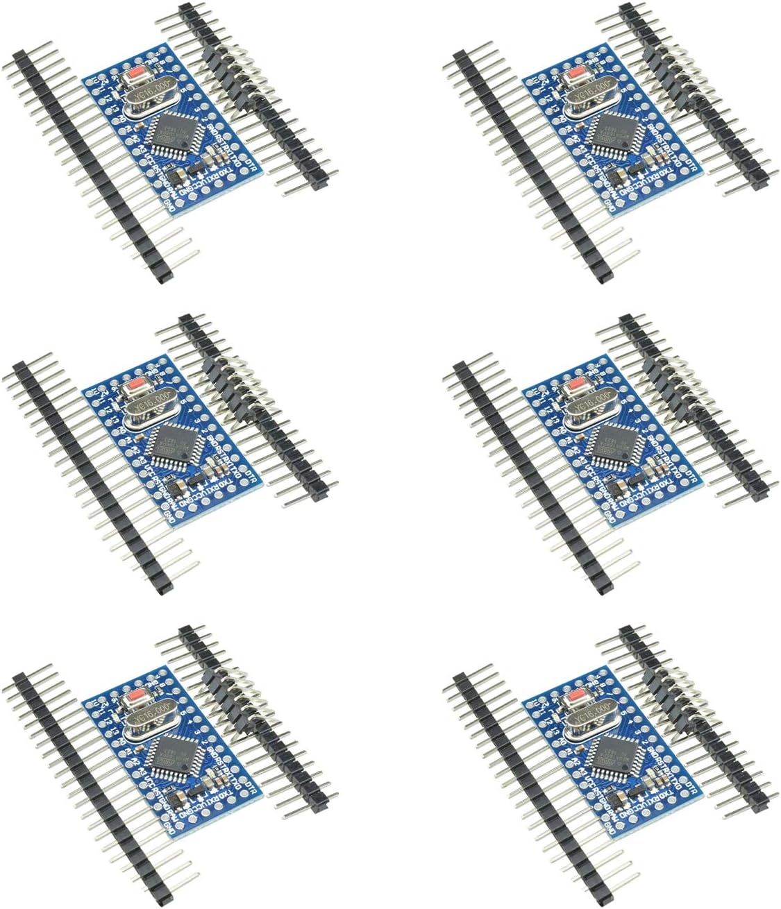 Aideepen 6PCS New ATMEGA168P Pro Mini ATMEGA168 16MHz Bootloader Board 5V 16M Microcontrol Micro ...